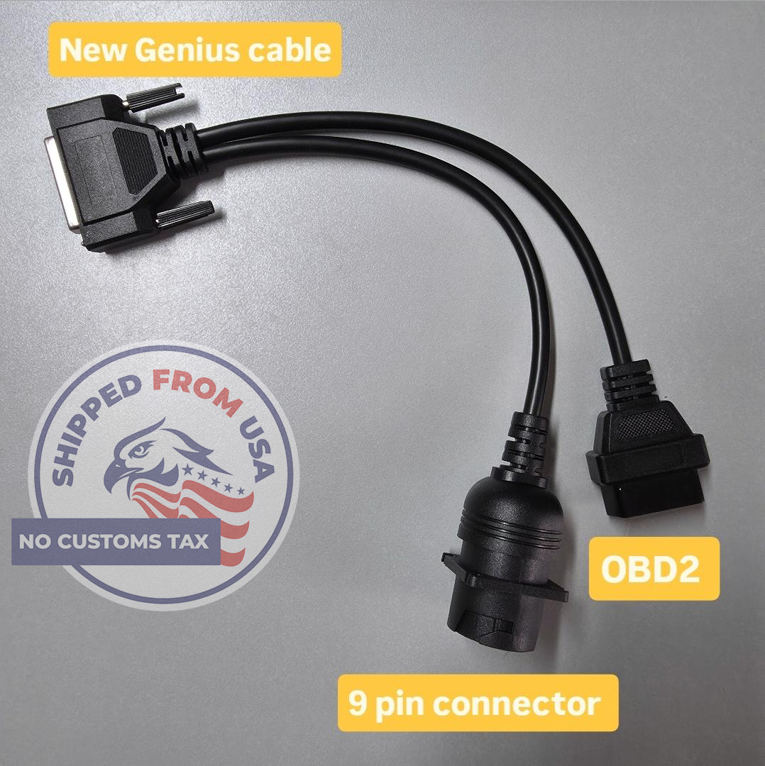 Genius x 9-Pin x OBD2 Adapter cable – Tuning24 Shop